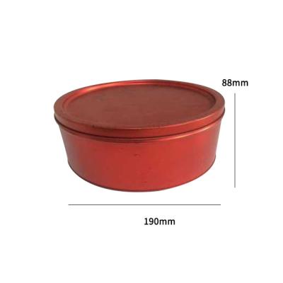 China Candle Food Round Metal Printed Tin Containers With Lid CMYK Printing for sale