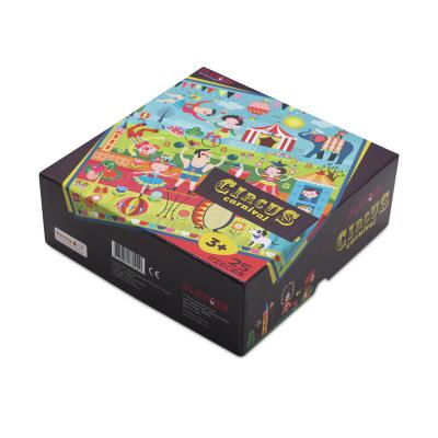 China Artpaper CMYK Printing Custom Printed Cardboard Boxes Puzzle Storage Box for sale
