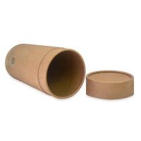 China Recycled Kraft Paper Food Tube Packaging Box With Lid for sale