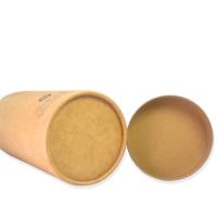 China Recycled Kraft Paper Food Tube Packaging Box With Lid for sale