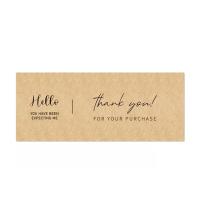 China Waterproof Cardboard Box Sticker Custom Mailing Labels Brown Kraft for sale