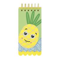 China Custom Glitter Fruits Kawaii Spiral Notebook Memo Pad Stationery for School for sale