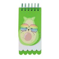 China Custom Glitter Fruits Kawaii Spiral Notebook Memo Pad Stationery for School for sale