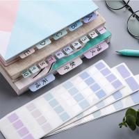 China Morandi Sticky Notepads And Stationery Index Tab Labels Sticker for sale