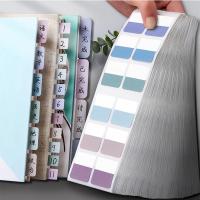 China Morandi Sticky Notepads And Stationery Index Tab Labels Sticker for sale
