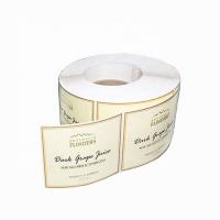 China Custom CMYK Offset Printing Kraft Paper Self Adhesive Stickers Labels For Box for sale