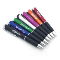 China Personalized Plastic 0.7 Mm Ballpoint Pen Black Ink Advertising Curve for sale