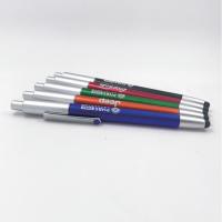 China Personalized Plastic 0.7 Mm Ballpoint Pen Black Ink Advertising Curve for sale