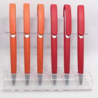 China Retractable Plastic 0.5 Mm Ballpoint Pen Blue Ball Point Pen for sale