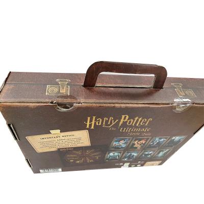 China FSC Recyclable Custom Printed Cardboard Boxes playing card Packaging With Handle for sale