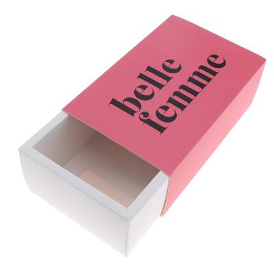China Matchbox Style Foldable Cardboard Kraft Paper Box Packaging Customized Printing for sale