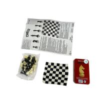 China CMYK Printing Educational Board Game Custom Chess Pieces With Tin Box for sale