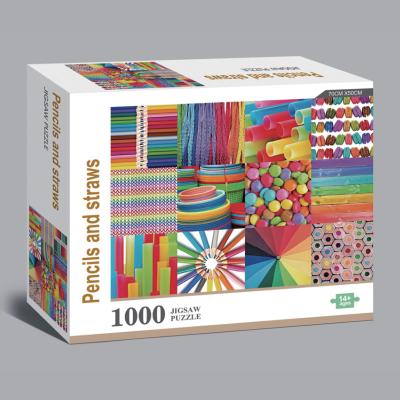 China Adults Challenging Greyboard 1000pcs Jigsaw Puzzle Gift For 14 Age+ for sale