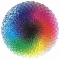 China Customized 1000pcs Round Rainbow Puzzle Inspirational Jigsaw Puzzles for sale