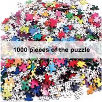 China Oil Painting Cardboard Football Jigsaw Puzzles 1000 Pieces Large For Adults for sale