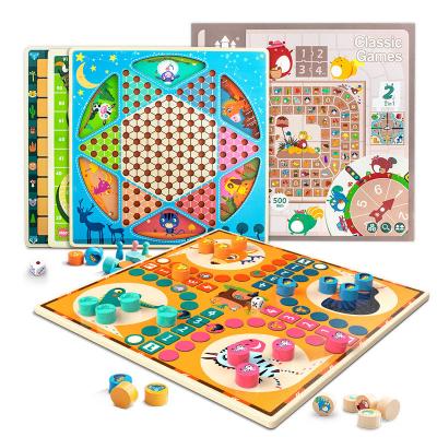 China Multifunction Kids Travel Chess Set Board Checkers Backgammon Game Indoor for sale