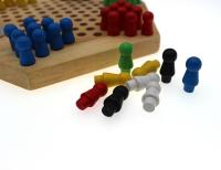 China Chinese Checkers Educational Board Game Hexagon Wooden Chess Board For Adults Kids for sale