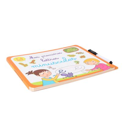 China CMYK Full Color Early Educational Kids Playing Cards Printing Book With Removable Pen for sale