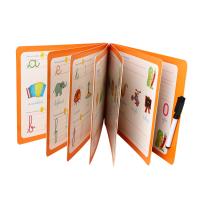 China CMYK Full Color Early Educational Kids Playing Cards Printing Book With Removable Pen for sale