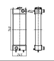China Komatsu PC60-8 Excavator Radiator | Heat Resistant Direct Replacement Unit for sale