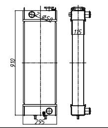 China Komatsu PC138 Excavator Radiator | 22B-03-12110 Replacement Cooling Part for sale