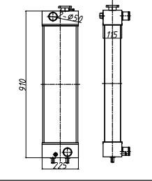 China Komatsu PC138-2 Excavator Radiator | 225mm 22B-03-13110 Complete Radiator Assembly for sale