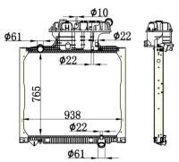 China Silver Color Man Tga Radiator 81061016472 81061016510 81061016458 81061016468 81061006653 81061016518 for sale