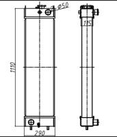 China SK250-8 SK260-8 SK260LC-8 Kobelco Excavator Radiator LQ05P00041S010 LQ05P00032F1 for sale
