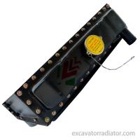 China Engineering Machinery Radiator For Weichai K4105 Elevated Right Left Bend DF38 Heavy Machinery Cooler Accessories for sale