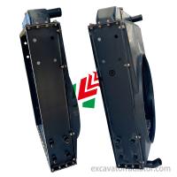 China Engineering Machinery Radiator For Weichai K4105 Elevated Right Left Bend DF38 Heavy Machinery Cooler Accessories for sale