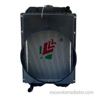 China Engineering Machinery Radiator For Weichai K4105 Elevated Right Left Bend DF38 Heavy Machinery Cooler Accessories for sale