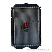 China Engineering Machinery Radiator For Weichai K4105 Elevated Right Left Bend DF38 Heavy Machinery Cooler Accessories for sale