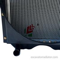 China Engineering Machinery Radiator For Weichai K4105 Elevated Right Left Bend DF38 Heavy Machinery Cooler Accessories for sale