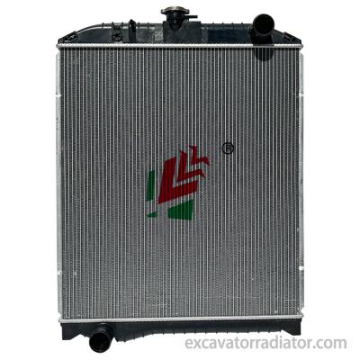 China Hino R407 automotive truck radiator aluminum assembly water tank engine cooling system with overflow pipe for sale