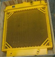 China Shantui 160 Copper Core Radiator , Yellow 110KG 5 Row Radiator for sale