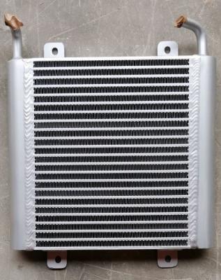 China Two Bends Hydraulic Oil Radiator For Carter E303 Excavator 410*550*60mm for sale