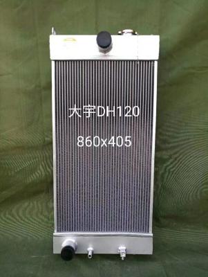 China Doosan DH120 Excavator Radiator Assembly | Replacement Cooling Part | 4-Row Thickened Aluminum Core for sale