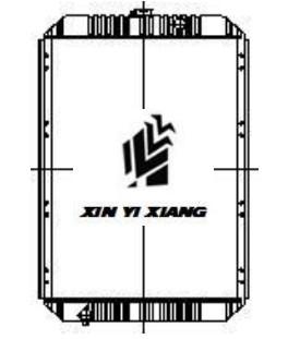 China Doosan DH300-7 Excavator Radiator | 1270mm Aluminum Precision Built Component | 4-Row Thickened Core for sale
