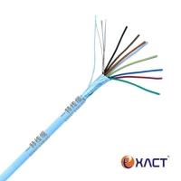 China 8 Core Shielded Alarm Cable 0.22mm2 Stranded Conductors TCCA White PVC Outer Sheath for sale