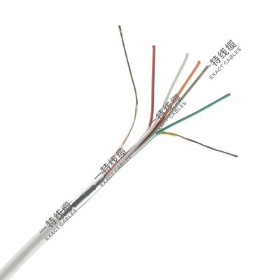 China 6 Core 6x0.22mm2 Shielded Stranded CCA Alarm Cable PVC Insulation CPR Eca for sale