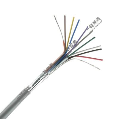 China Exact Cables 10x0.22mm2 Shielded Stranded TCCA LSF Insulation Jacket CPR Eca Alarm Cable for sale