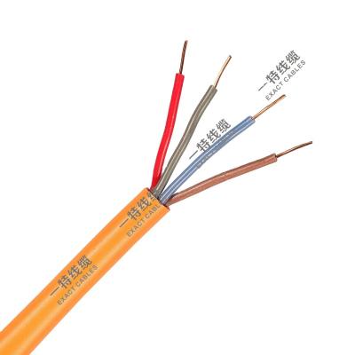 China ExactCables 2x1.5mm2 FPLR UL1424 PVC Fire Alarm Cable 4 Core Bare Copper for sale