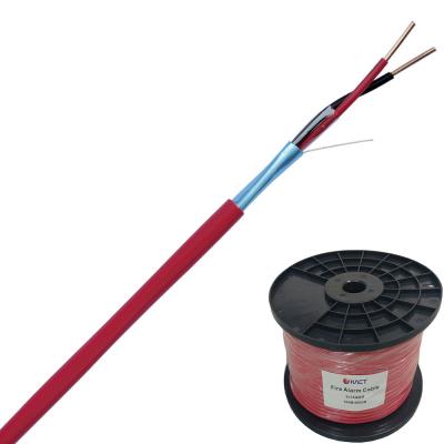 China ExactCables 2 Core 1.5mm2 Fire Alarm Cable Shielded Al Foil Bare Copper CE RoHS for sale