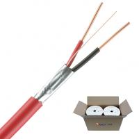China ExactCables 24AWG Fire Resistant Twisted Pair Fire Alarm Cable 2x0.50mm2 for Internal Wiring for sale