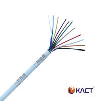 China Exact Cables Shielded Alarm Cable 10x0.22mm2 Stranded Conductors CCA White PVC Security Cable for sale