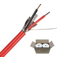 China CCS CCA AWG18 Fire Resistant Twisted Pair Alarm Cable 2x0.50mm2 Drain Wire Shield for sale