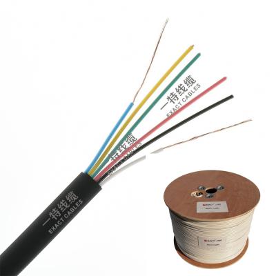 China 8x0.22mm2 2x0.5mm2 Composite Security Cable with Bare Copper Wire Core by ExactCables for sale