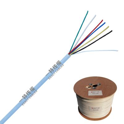 China Composite Security Cable ExactCables BC Stranded 4x0.22mm2 2x0.5mm2 Shielded/PVC Jacket for sale