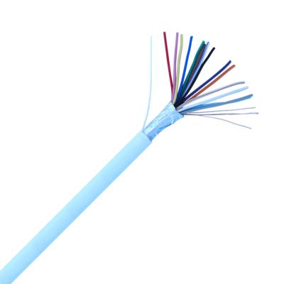 China PVC Insulated Shielded Alarm Cable 18x0.22mm2 CCAM Conductor CPR Eca for sale