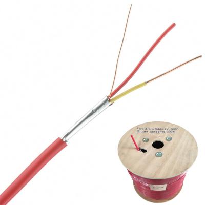 China 16 AWG 100m ABS Alarm Cable for House Fire Protection PVC Jacket Bare Copper for sale